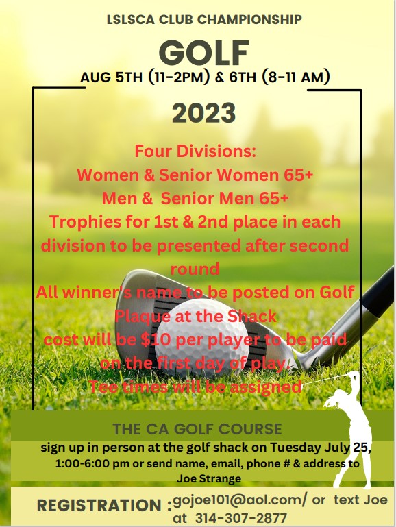 Golf Leagues - Lake St. Louis Community Associations